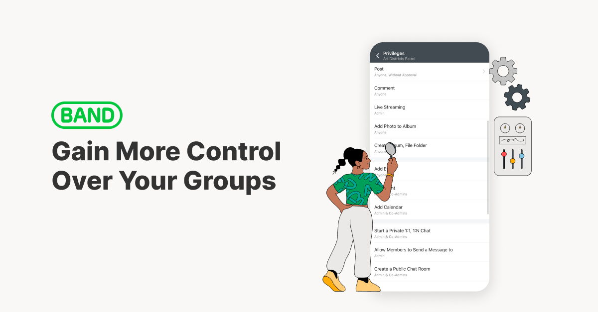 Admin Control & Group Management | BAND App