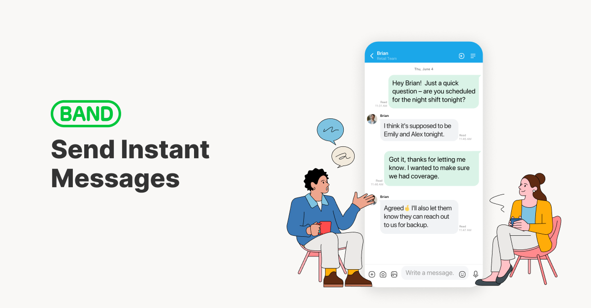 Instant Messaging & Chat Features | BAND App