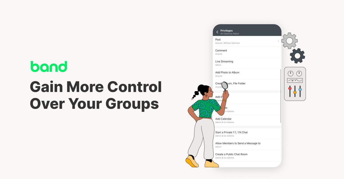 Admin Control & Group Management | BAND App