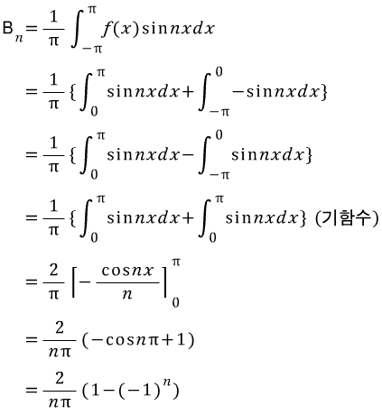 푸리에급수를 이용한 급수의 합 예제 : 네이버 블로그