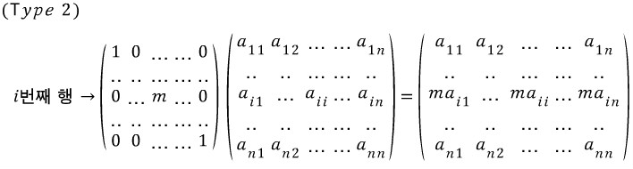 [Chapter 4. Matrix] (6) 행렬의 유형 - 기본행렬 : 네이버 블로그