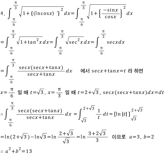 쪽집게 수능 수학 가형 - 23일 - 해설 : 네이버 블로그