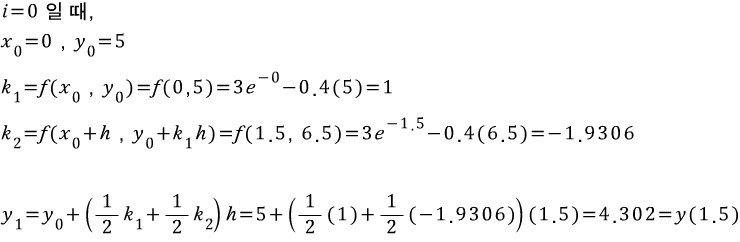 [수치해석] 52. 상미분방정식(Ordinary Differential Equation) 5 - 2차 룽게-쿠타 법 예제 ...