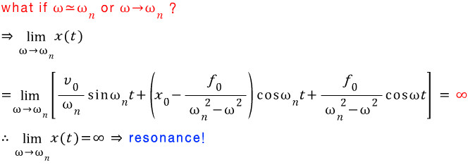 [기계 진동] 15. 1자유도 비감쇠 시스템의 조화 가진, Harmonic Excitation of 1DOF Undamped ...