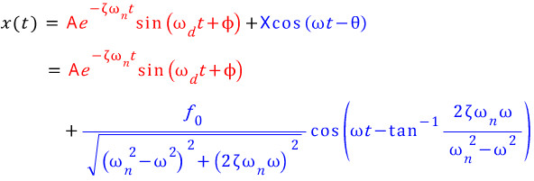 [기계 진동] 16. 1자유도 감쇠 시스템의 조화 가진(1), Harmonic Excitation of 1DOF Damped ...