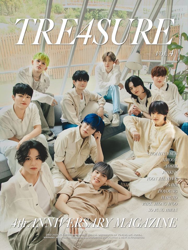 TREASURE, Debut 4th Anniversary Magazine Pre-order Starts - Discover ...