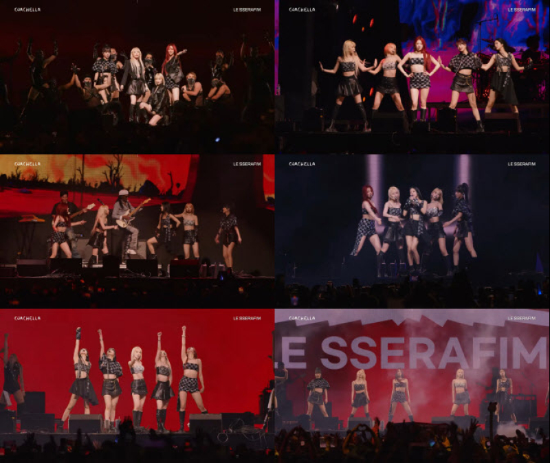 LE SSERAFIM enchanted the world with their Coachella stage - Kpopmap